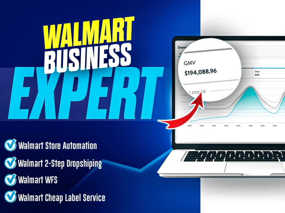 Walmart 2 step Dropshipping | Walmart Automation | Walmart WFS VA | Upwork