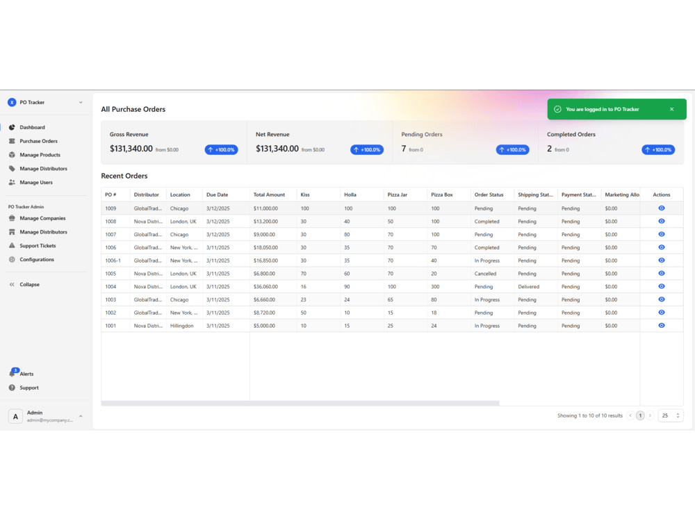 Powerful Purchase Order App with Real-Time Updates & Multi-Company ...