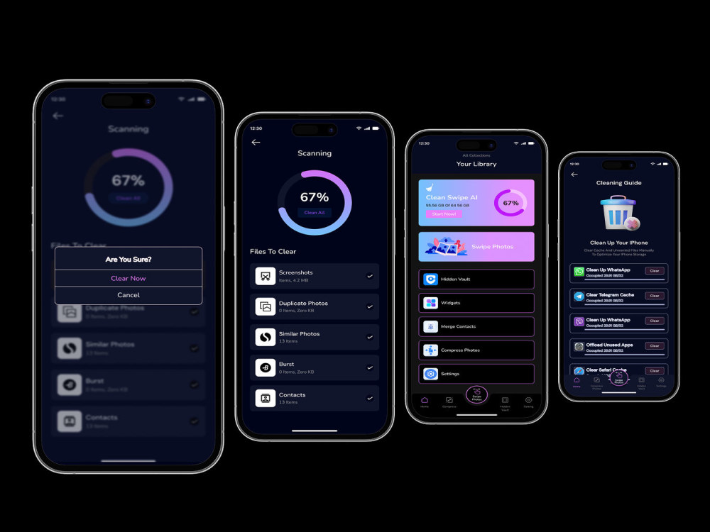Clean Swipe Up App Design || Mobile App Design | Figma Design | Figma | Upwork