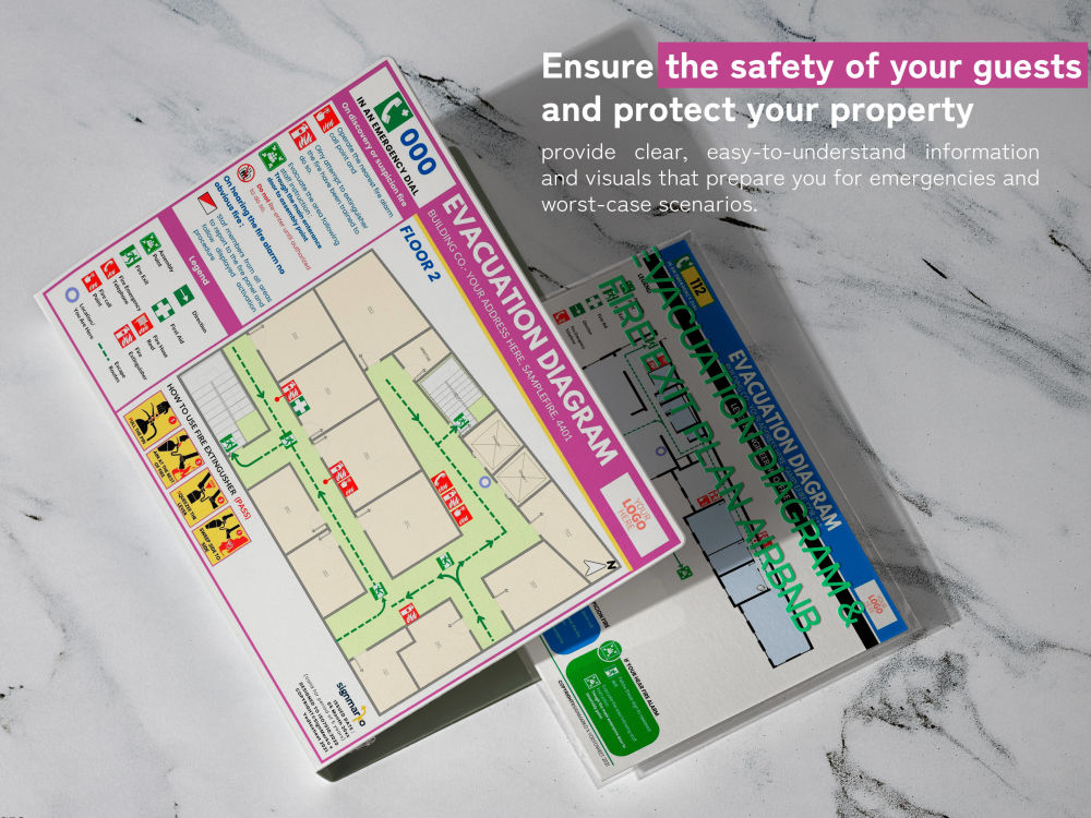 Evacuation plan and fire exit plan drawing | Upwork