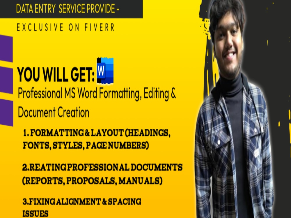 Professional MS Word Formatting, Editing & Document Creation. | Upwork