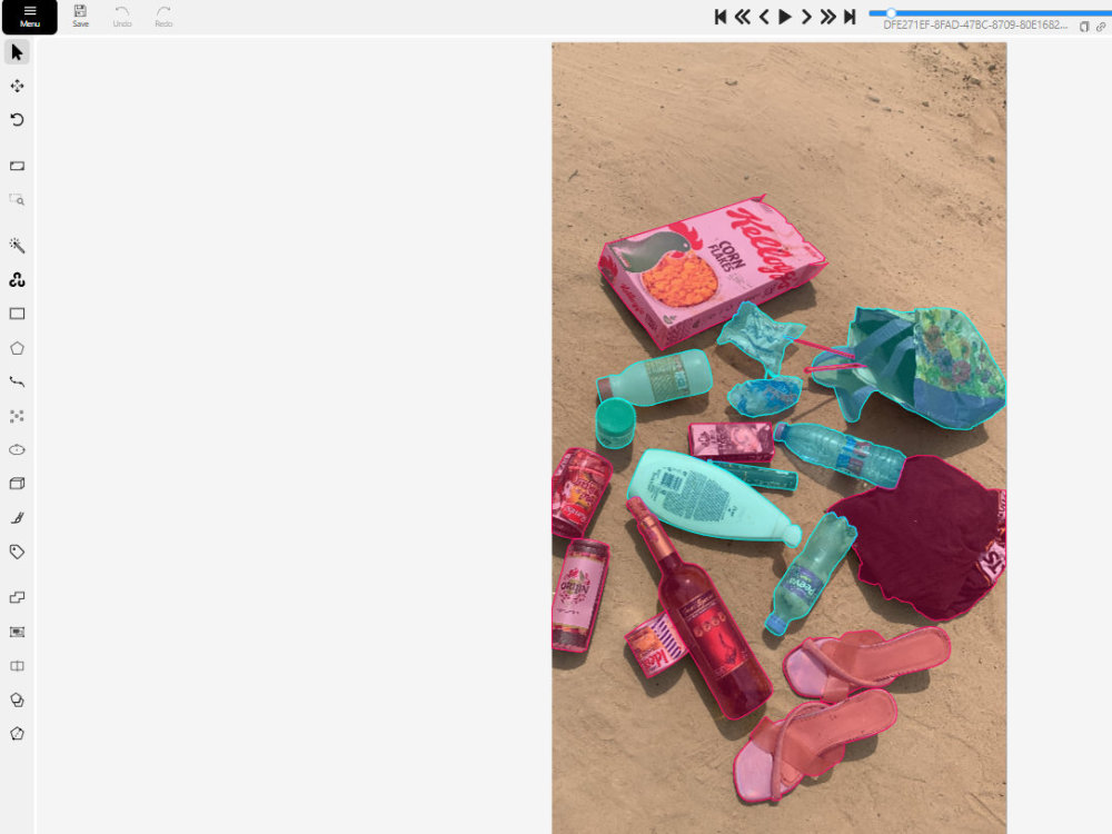 A polygon annotation for waste segregation | Upwork