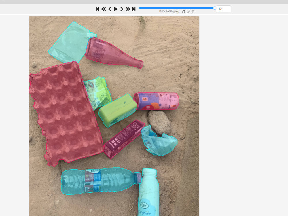 A polygon annotation for waste segregation | Upwork
