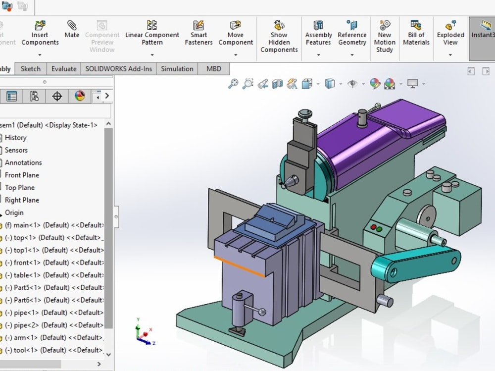 SolidWorks Expert/Industrial Machinery Design/3D CAD Modeling/2D ...