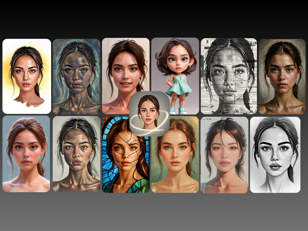Added 3d, painted, art effects, 21 styles, including cartoon avatar ...