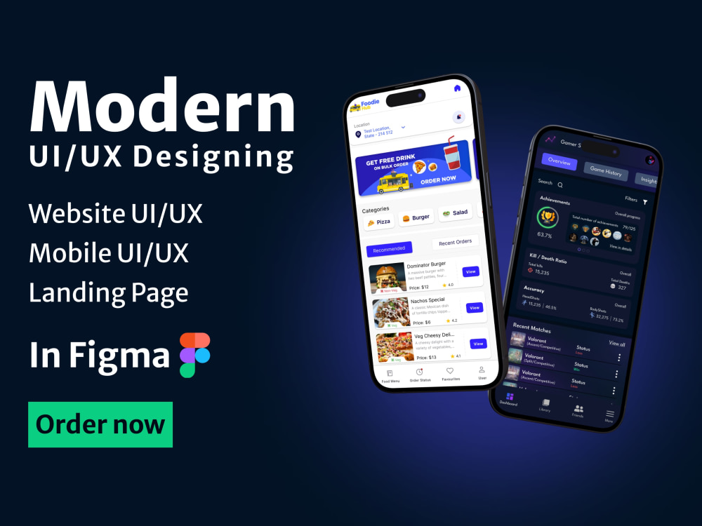 A modern UI/UX design, Website design, App UI/UX design in Figma | Upwork