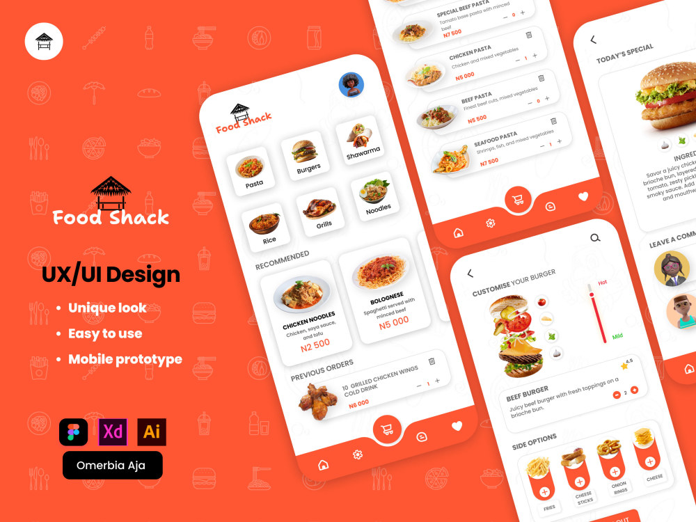 A sleek and interactive Mobile App UI/UX design. | Upwork