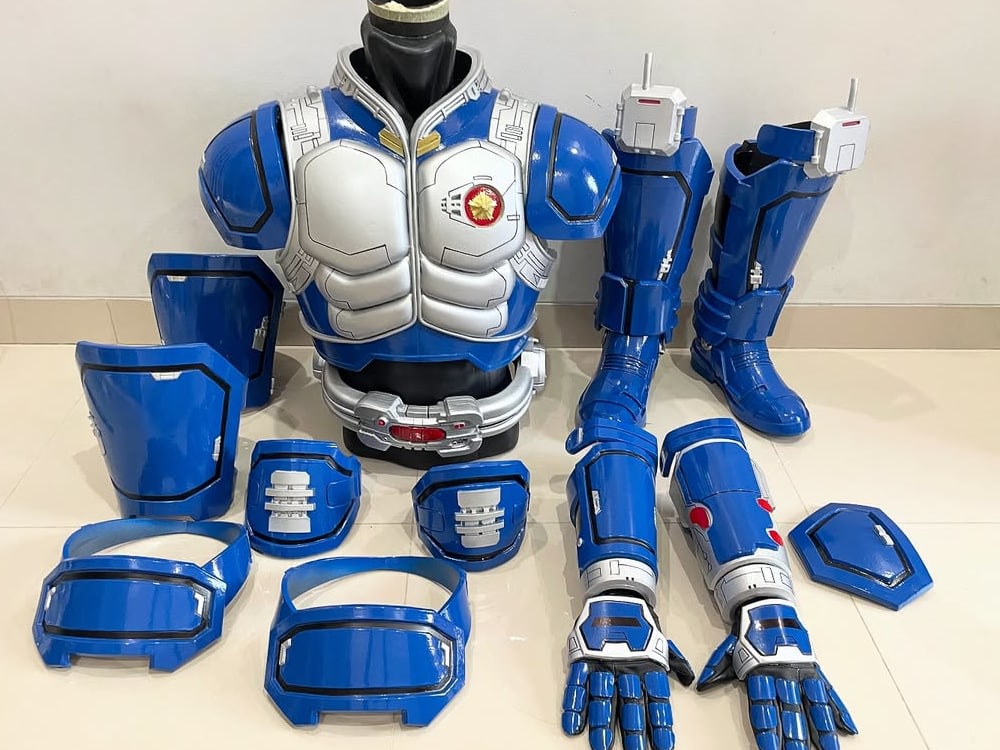 Costume cosplay creation 3d full knight armor tokusatsu design 3d ...