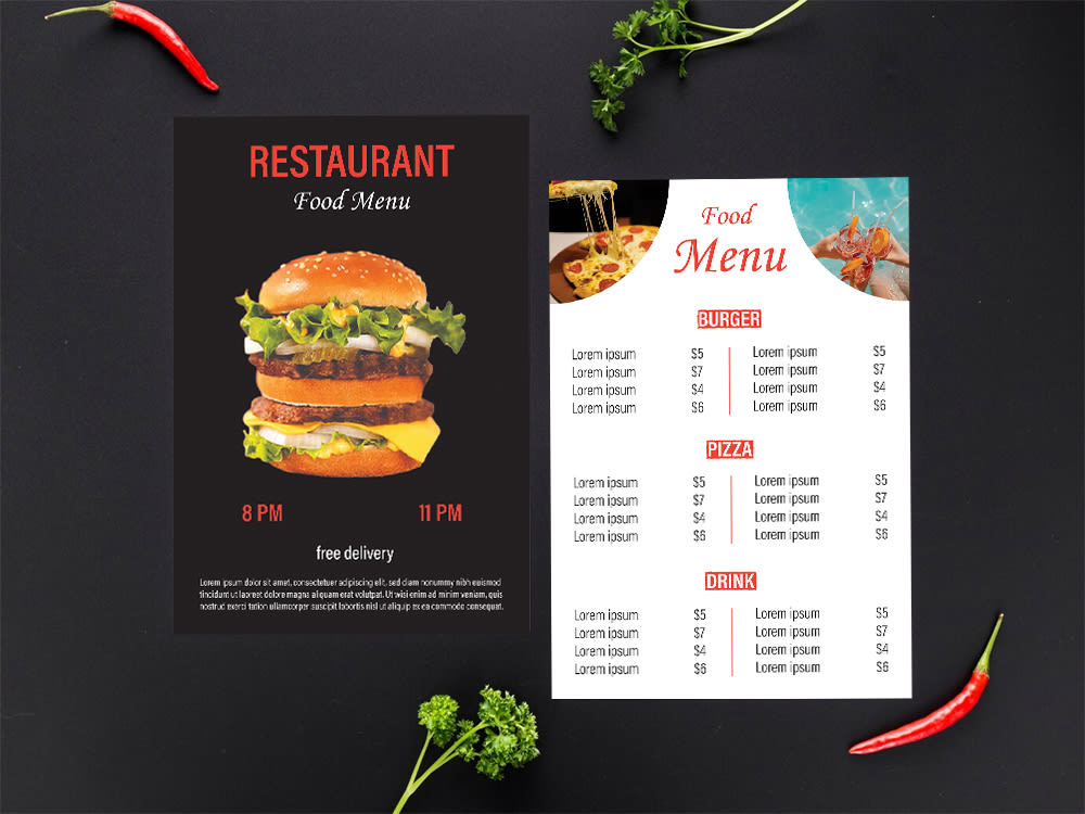 Custom Restaurant Menu Design | Fast & Professional | Upwork