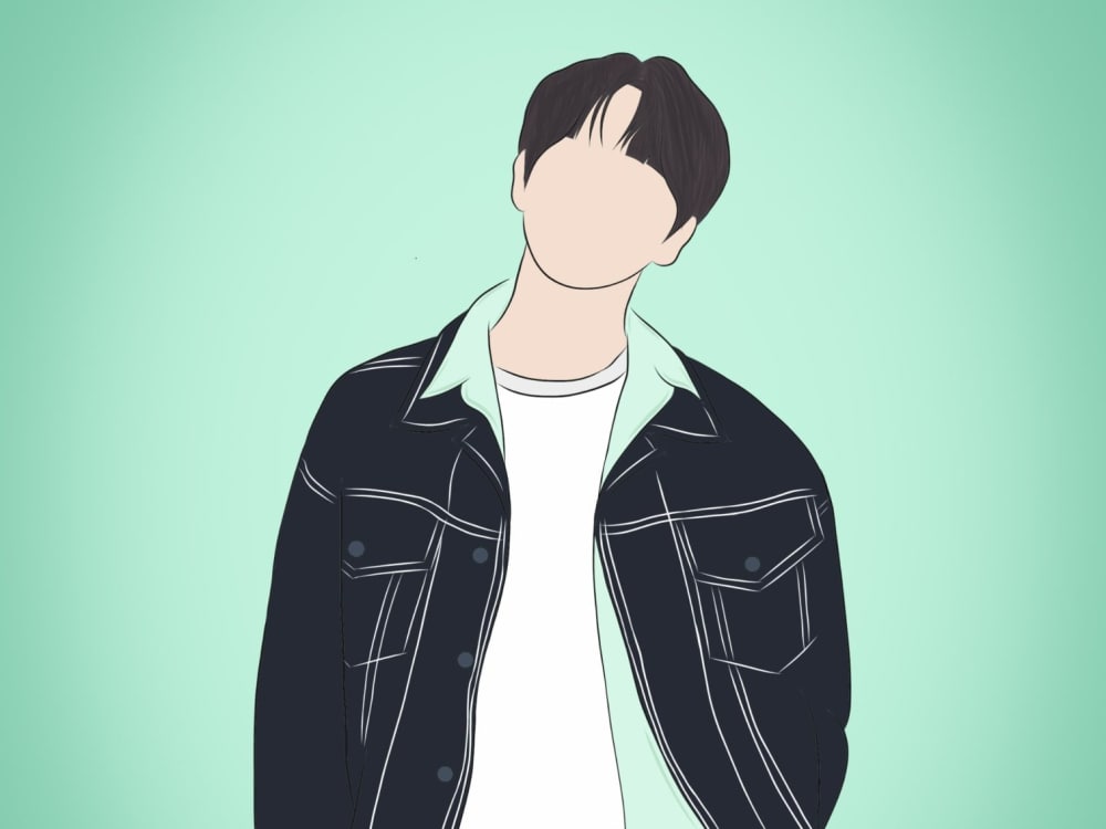 A faceless vector art | Upwork