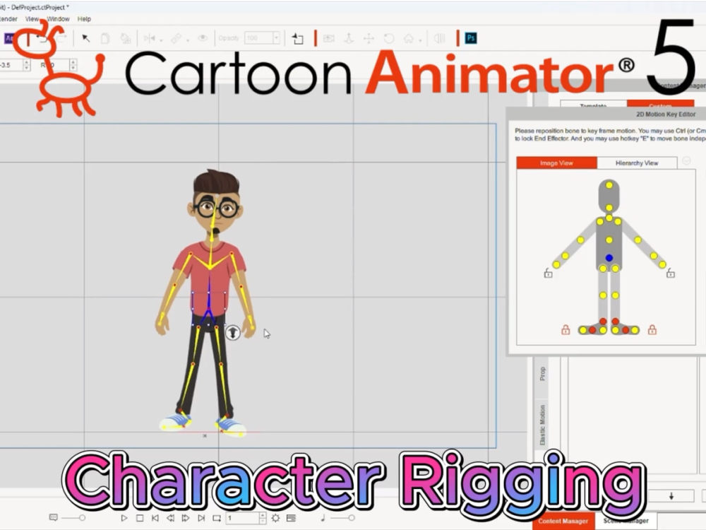 Rigging and animation for your character in cartoon animator 5 | Upwork