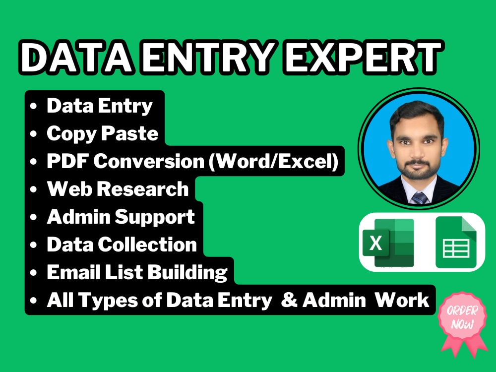 Perfect all types of data entry services | Upwork