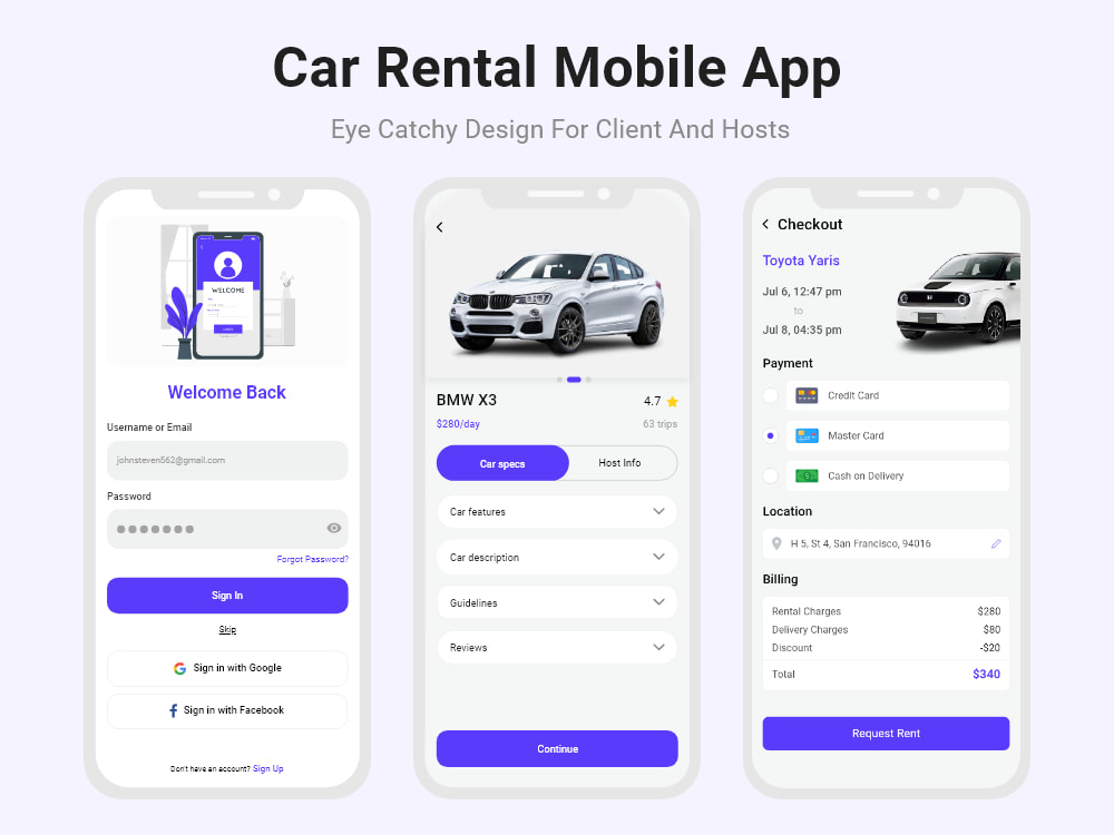A eye catchy mobile app UI/UX Design | Upwork