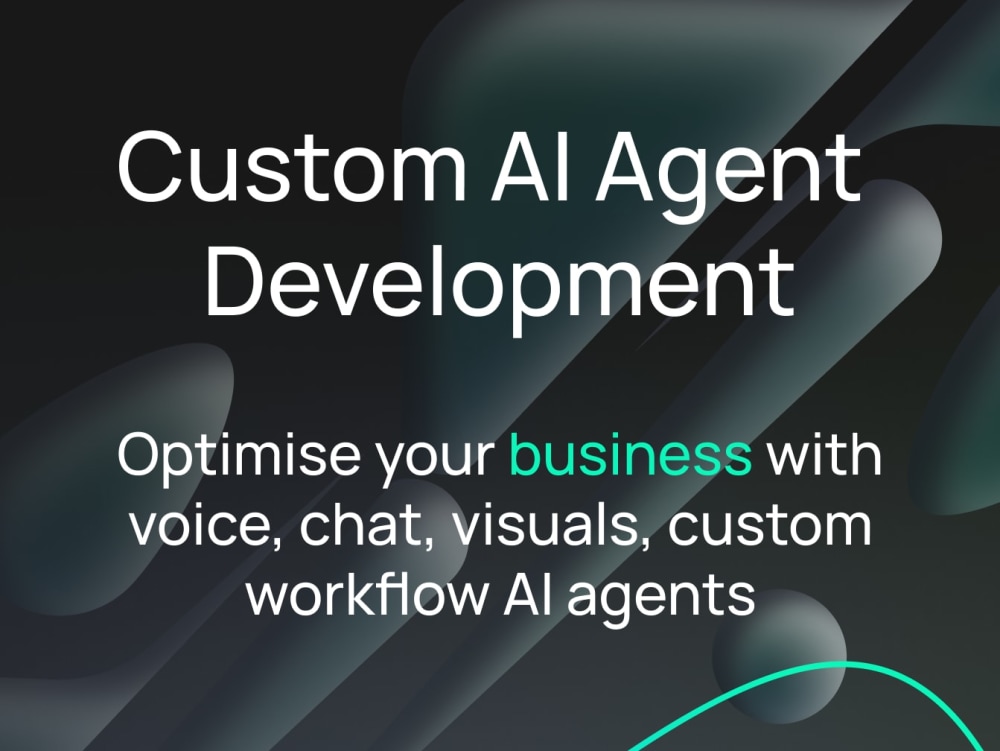 A custom AI agent to optimise your business, increase Efficiency & ROI ...