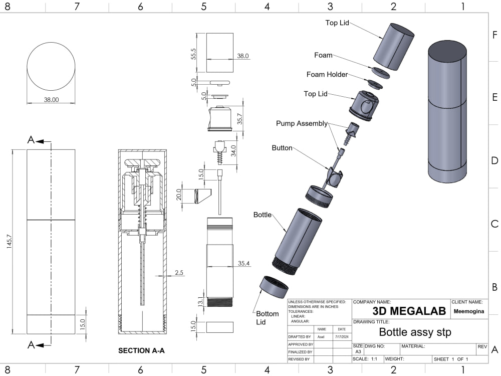 2D Manufacturing Drawings in SolidWorks Precision Blueprints for ...