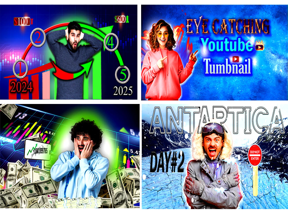 Eye catching thumbnail,custom thumbnail,unique thumbnail,youtube ...