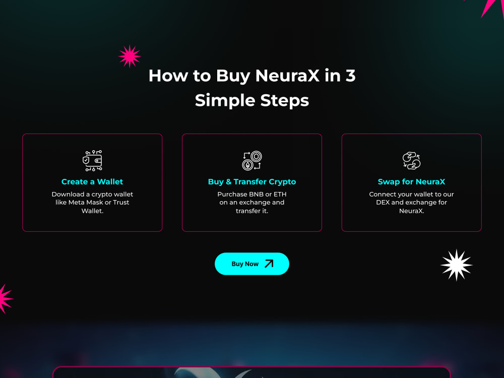 Web3 UI Design | Crypto designer | Landing page Design | UI/UX Designer | Upwork