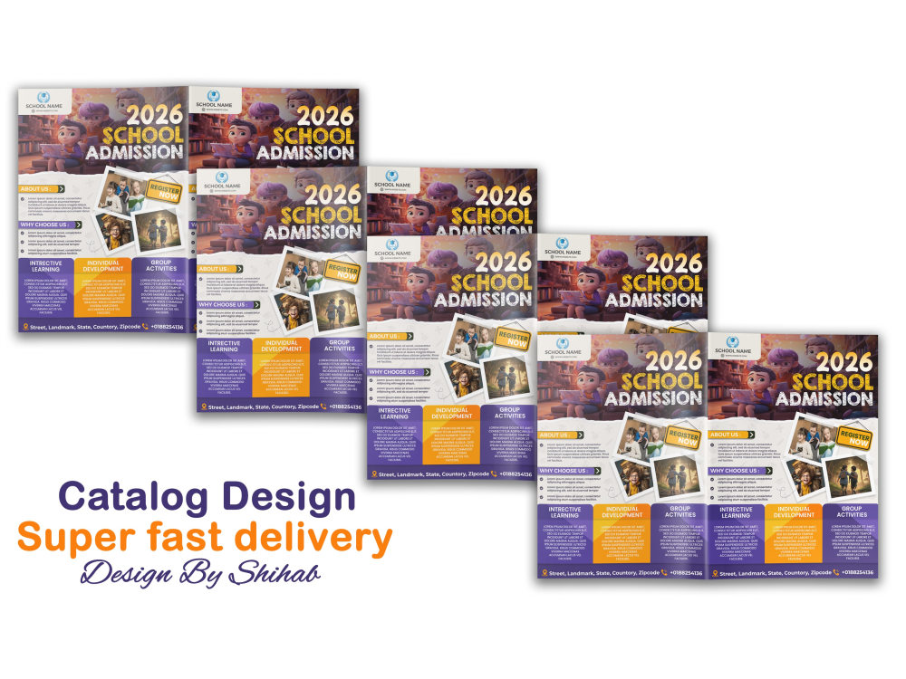 Professional & Modern School Catalog Design | Upwork