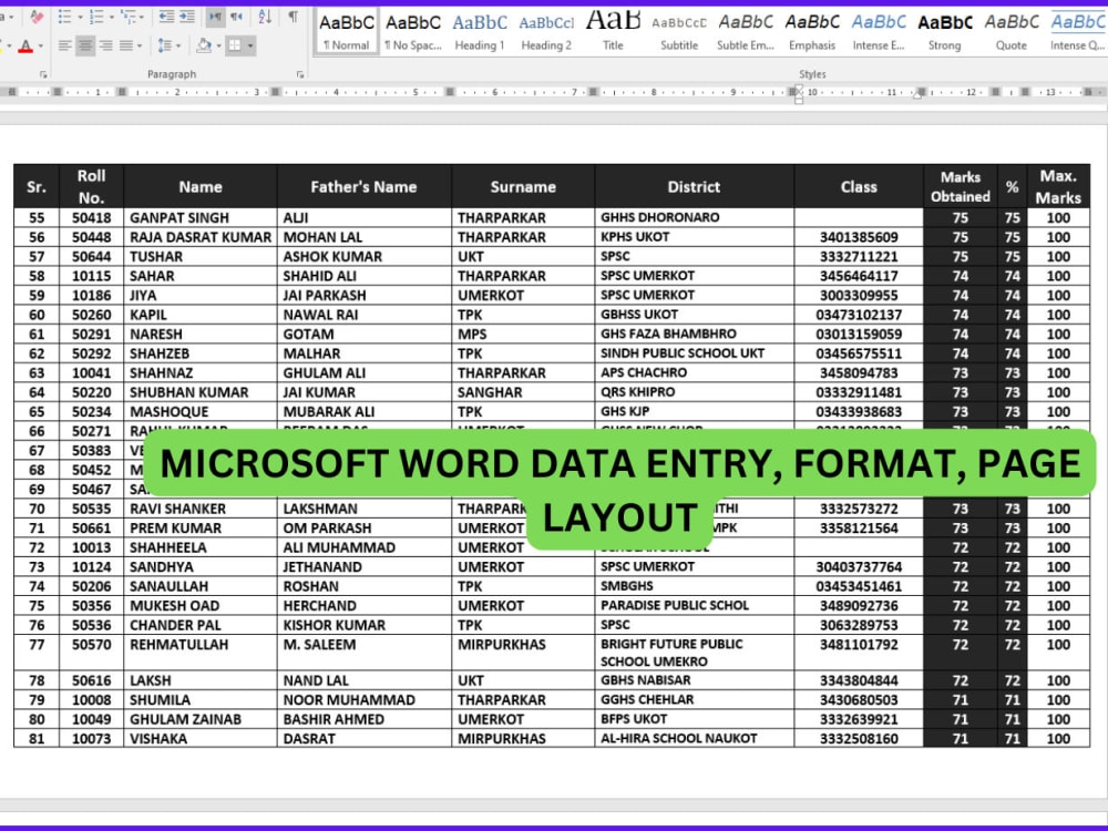 Document formatting, layout, setting | Upwork
