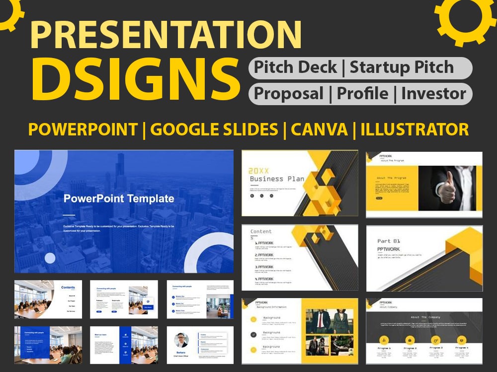 Professional Presentation Design | Pitch Deck | Corporate Profile | PPT | Upwork