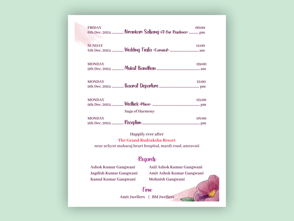 Indian Wedding Card Design in native indian Language. | Upwork