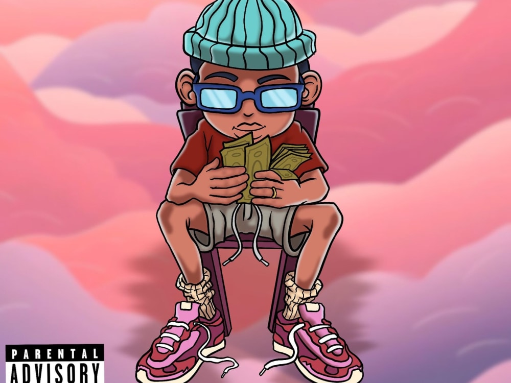 A cover art album caricature cartoon hip hop rap music | Upwork