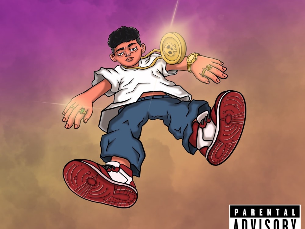 A cover art album caricature cartoon hip hop rap music | Upwork