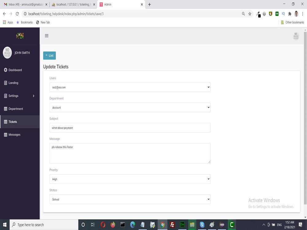 Online Helpdesk Ticketing System | Upwork