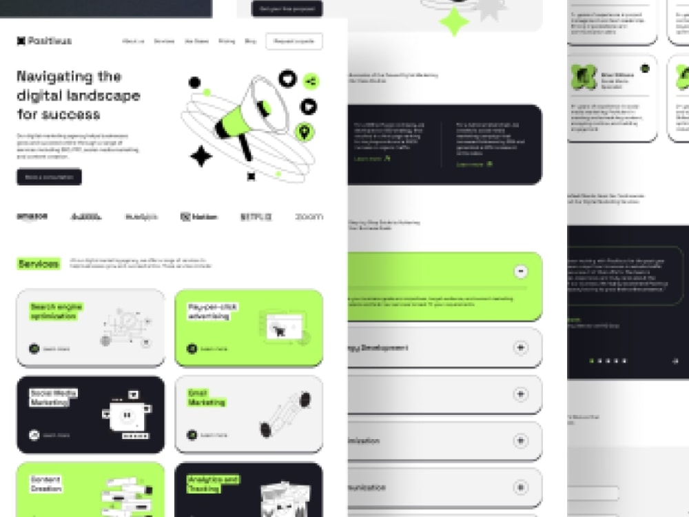 A responsive Figma landing page design UI/UX design | Website Development | Upwork