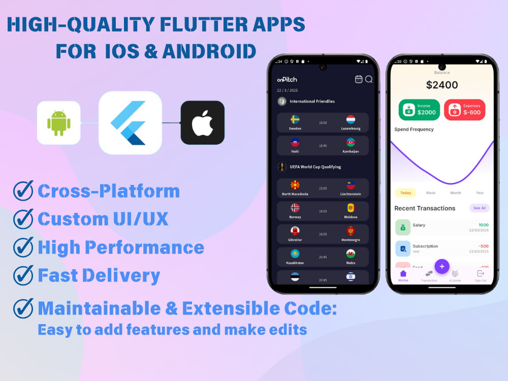 A fully functional mobile app built with Flutter | Upwork