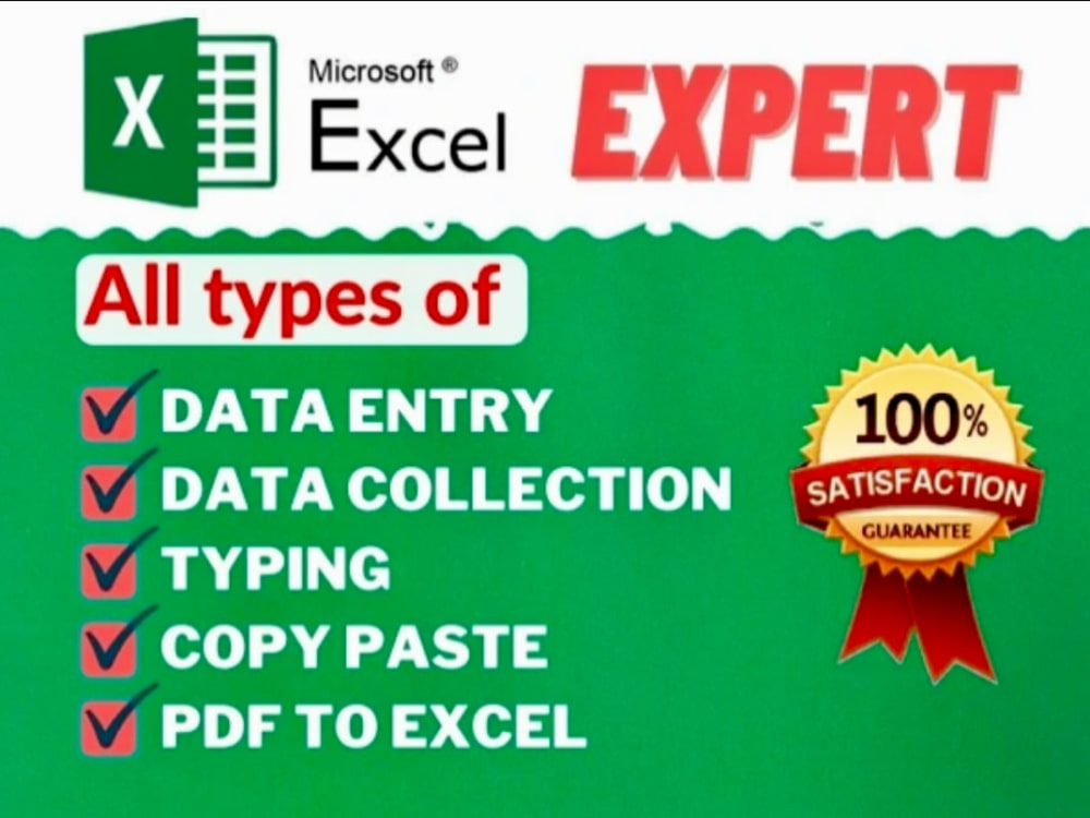 Data Entry, PDF to Excel/ Google Docs/Google Sheets | Upwork