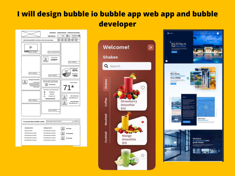 A fully responsive/optimized and functional bubbleio app, a path to ...