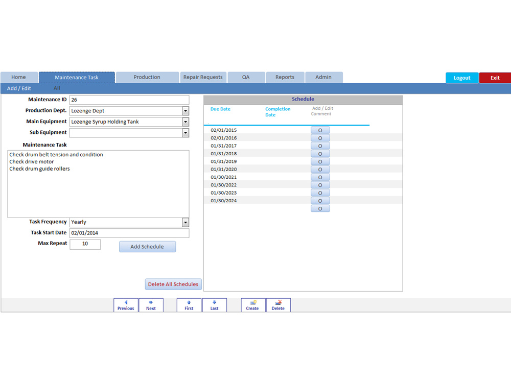 A user-friendly MS Access App for managing your production. | Upwork