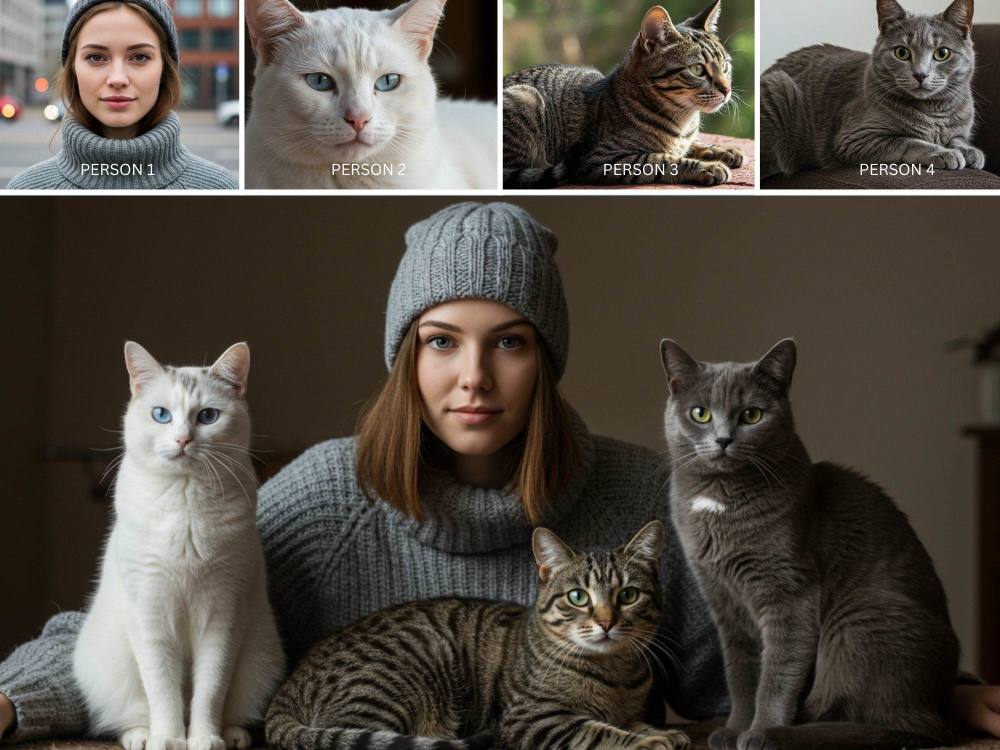 A family photo from individual photos | Upwork