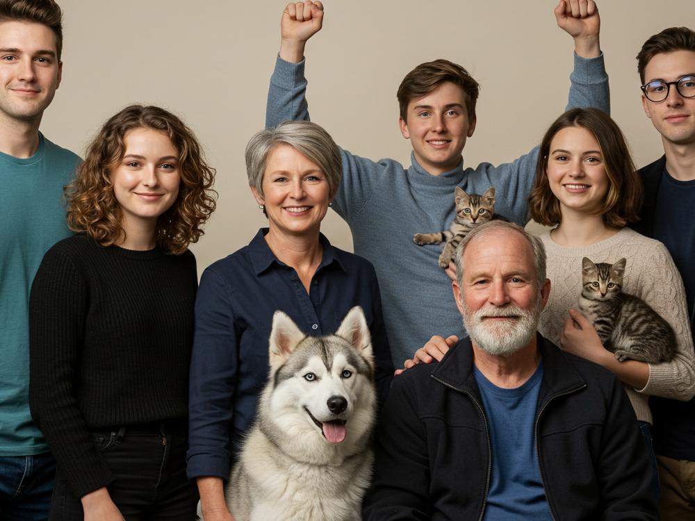 A family photo from individual photos | Upwork