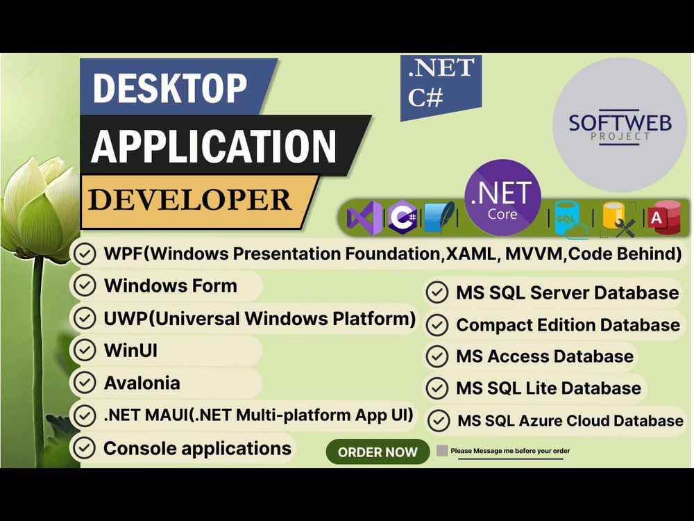 Desktop application using WPF UWP WinForms in c sharp | Upwork