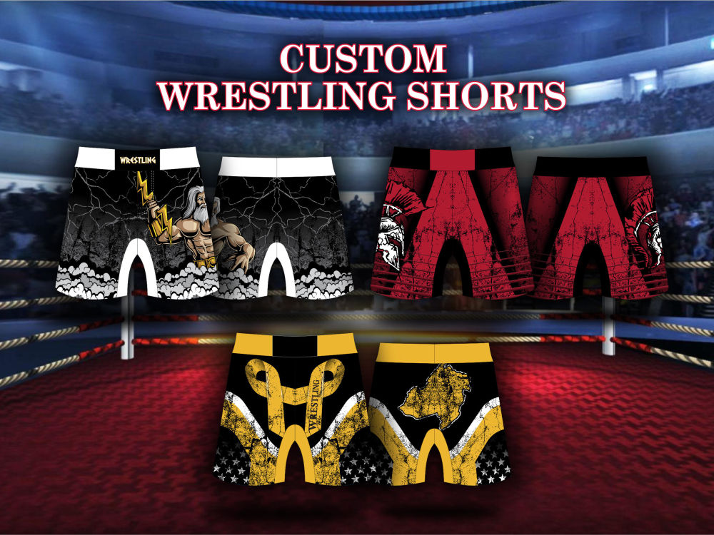 Custom sports wear, wrestling gear designs with sublimation print files ...