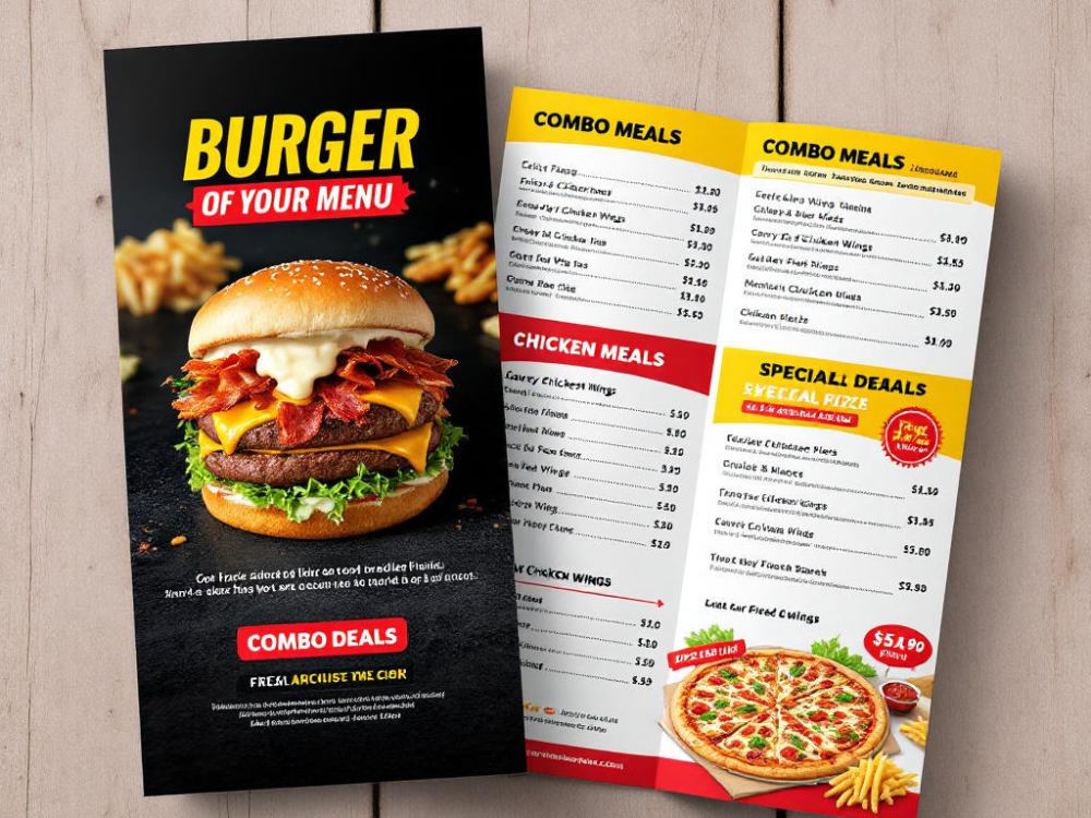 Amizing menu design food menu and restaurant menu | Upwork