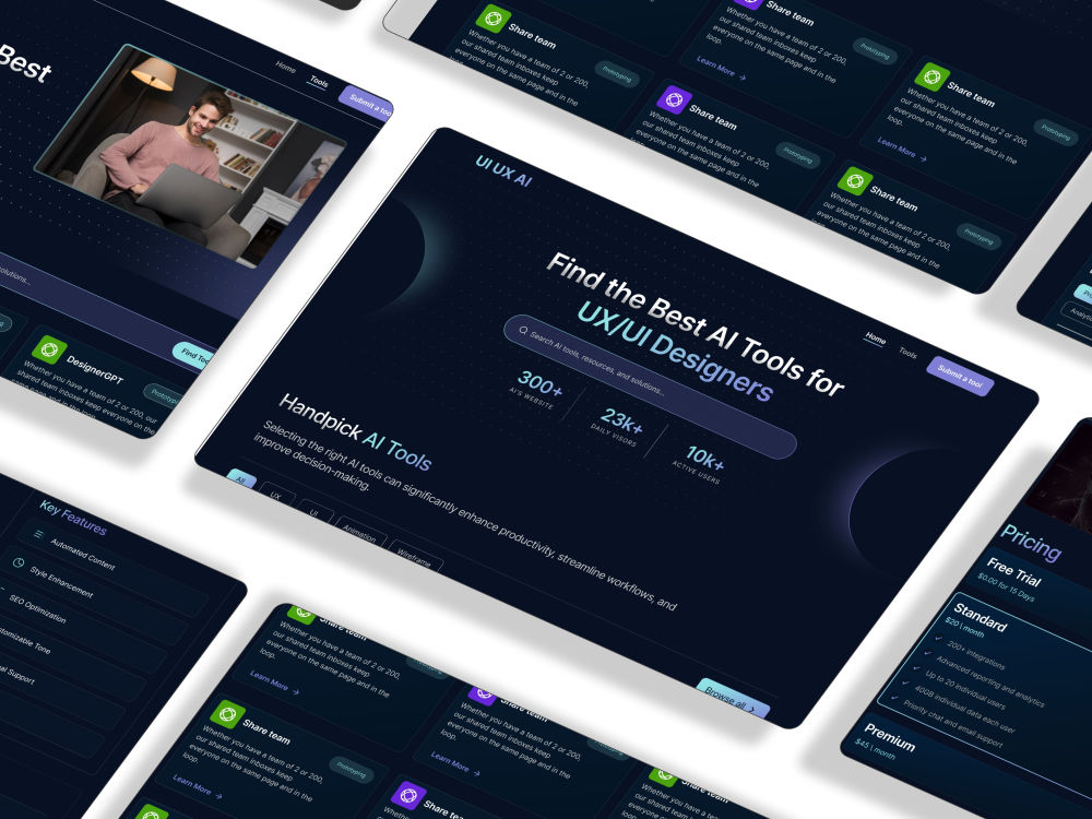 AI-Powered UI/UX Tools | Sleek, Modern Website Design for Seamless UIUX | Upwork