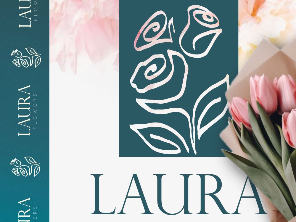LAURA Flowers - Logo Design | Upwork