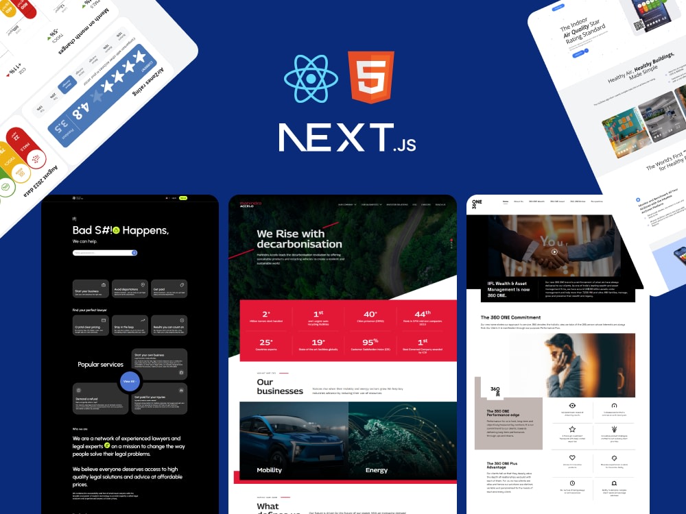 Custom-Coded High-Speed Landing Pages | React, Next.js, HTML, CSS | Upwork