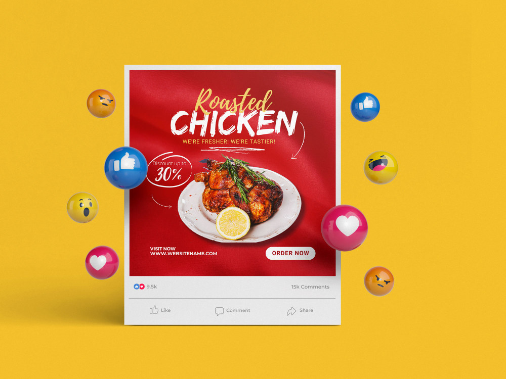 Food Social Media Posts designs for Facebook, Instagram & LinkedIn | Upwork