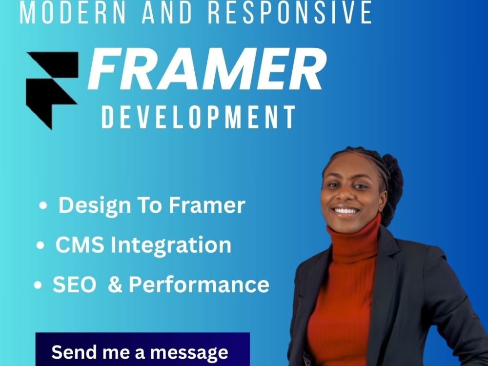 Redesign framer website development framer landing page | Upwork