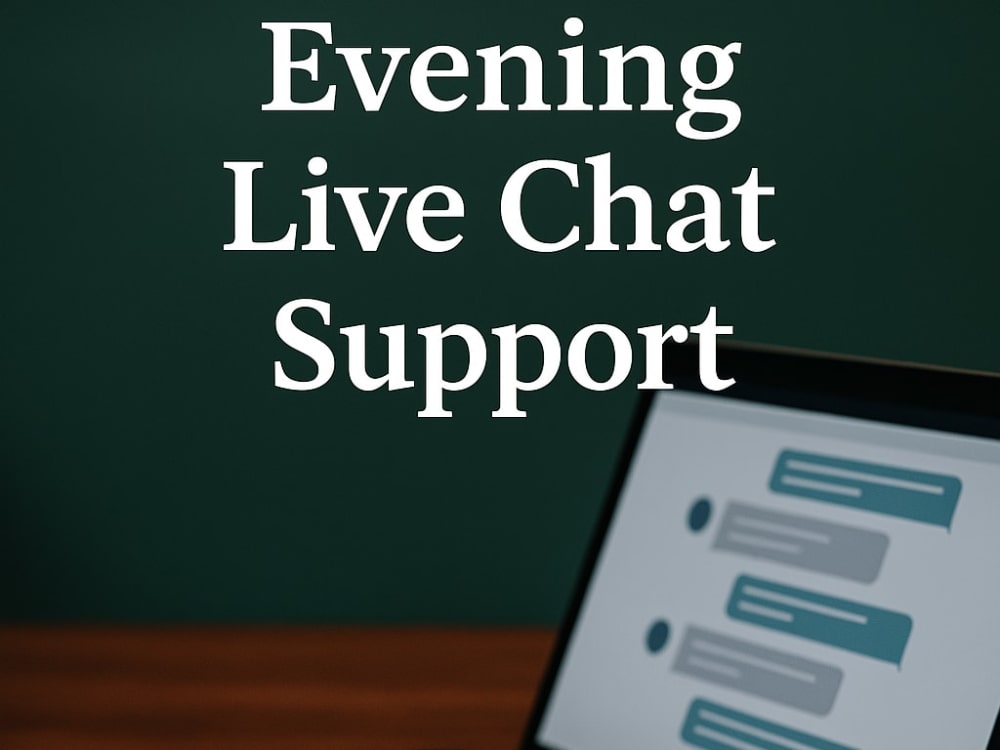 Evening Live Chat Support for Your Business (4 Hours Daily) | Upwork