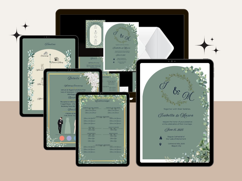 CUSTOM DIGITAL WEDDING INVITATIONS | Upwork