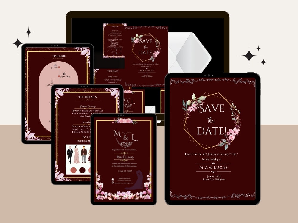 CUSTOM DIGITAL WEDDING INVITATIONS | Upwork