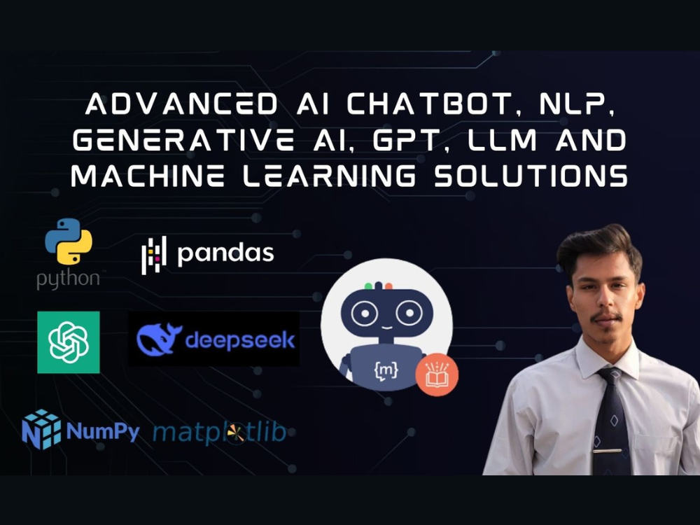 Ai, nlp, gen ai, gpt, llm, rag, deep, machine learning & chatbot solutions | Upwork