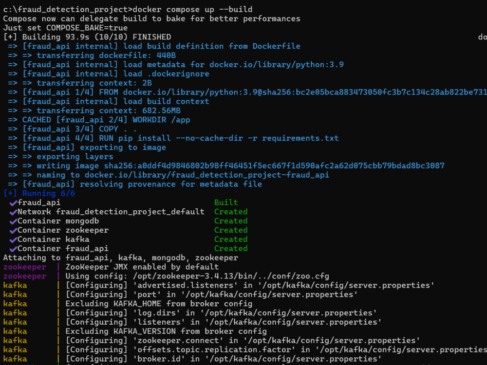 A fully deployable, real-time fraud detection system using ML and kafka. | Upwork
