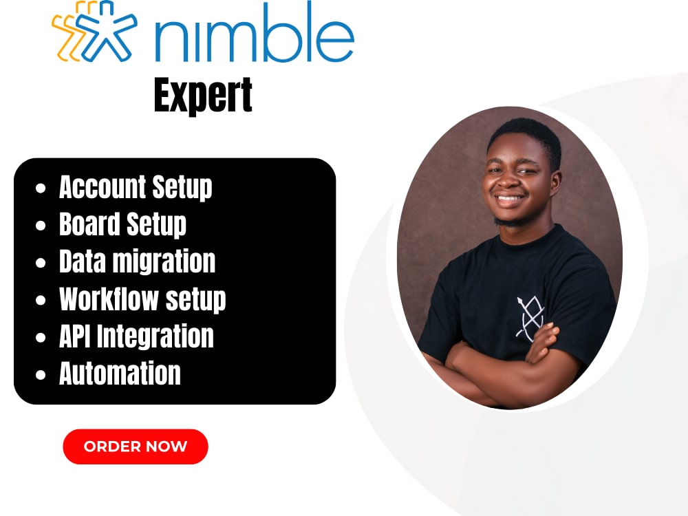 A unique nimble crm, nimble schedule, social media Integration Setup | Upwork