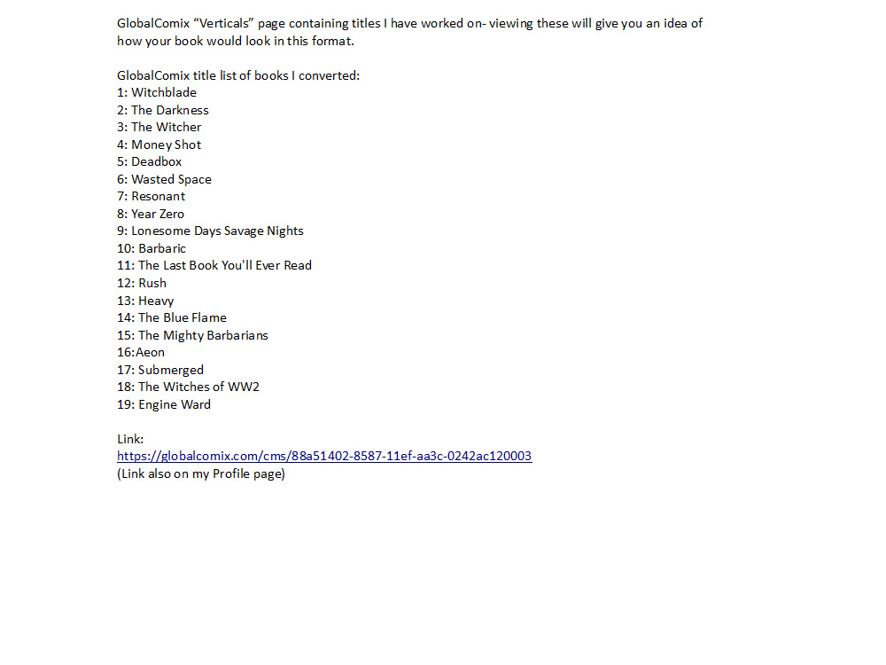 Your Standard Comic Converted into a Vertical Scrolling Webcomic. | Upwork